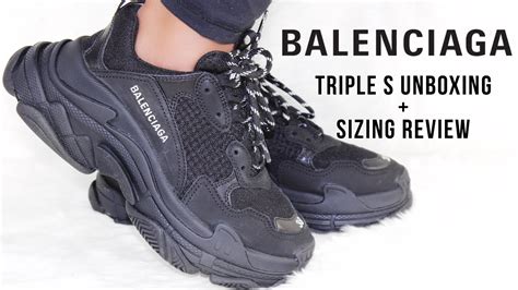 Balenciaga Triple S Sneaker Unboxing First Impressions Sizing On Foot