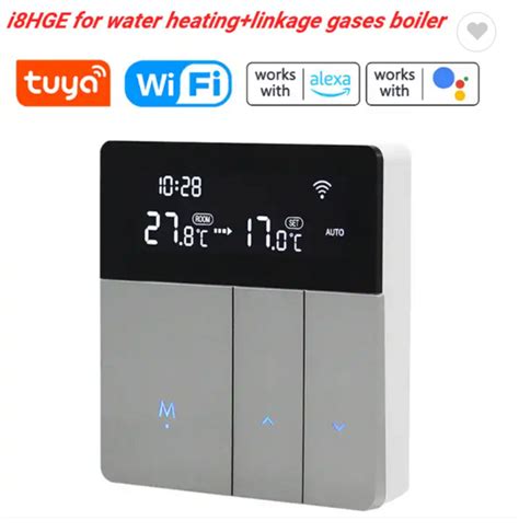 지능형 그래피티 와이파이 온도 조절기 원격 제어 전기 난방 스위치 바닥 난방 음성 온도 제어 패널 빌딩 자동화 시스템