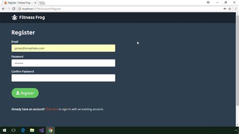 Overview Of Adding User Registration How To User Authentication With Aspnet Identity