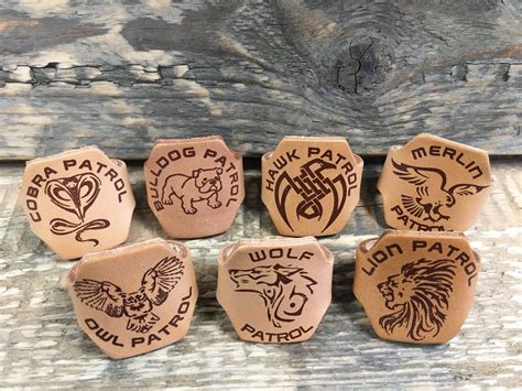 Leather Scout Woggle Scout Character Patrol Woggles £2 00 Free Pandp The Wogglemakers