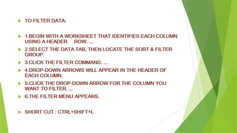 How To Filter Data In Ms Excel Youtube