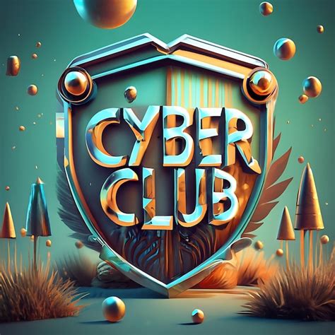 Premium Photo Highlight Cyber Club Vector Tshirt Logo