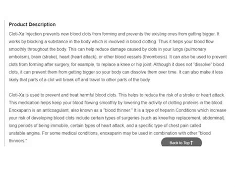 Clotixa 40 Mg Enoxaparin Sodium Injection At ₹ 280 Piece Enoxaparin Sodium Injection In