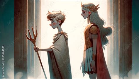 An Animated Whimsical Art Style Image Showing Cassandra Standing Next