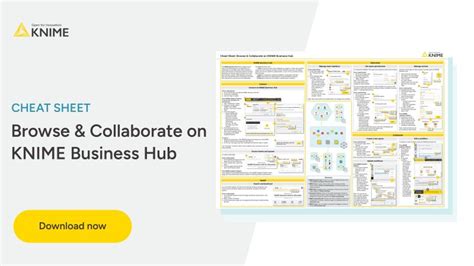 knime on linkedin cheatsheet knime knimebusinesshub datascience