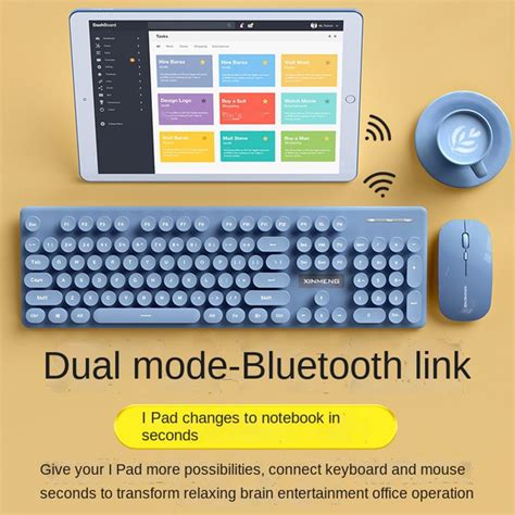 Rechargeable Wireless Keyboard And Mouse Set Bluetooth 2 4g Dual Mode Mute Girl Laptop Keyboard