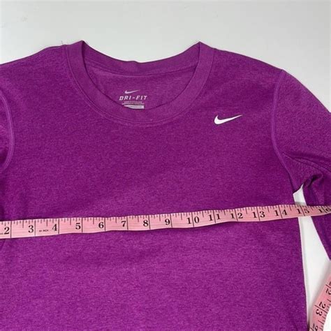 Nike Dri Fit Womens Purple Long Sleeve Shirt Top Depop