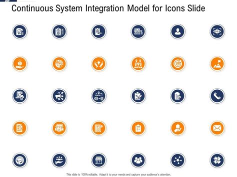 Continuous System Integration Model For Icons Slide Ppt Information Presentation Graphics
