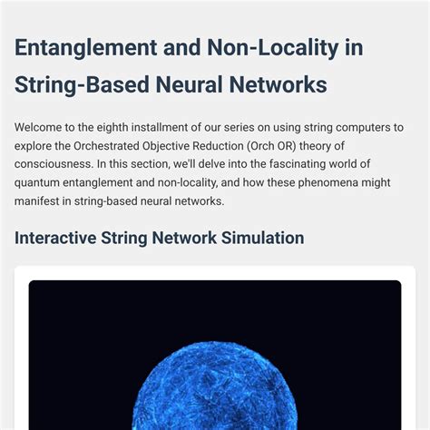 Entanglement And Non Locality In String Based Neural Networks