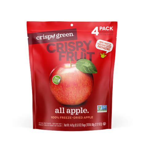 Crispy Green® Crispy Fruit Freeze Dried Apple 4 Ct 0 53 Oz Frys Food Stores