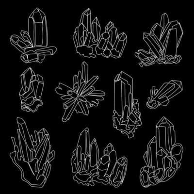 Crystal Outline Vector Art Icons And Graphics For Free Download