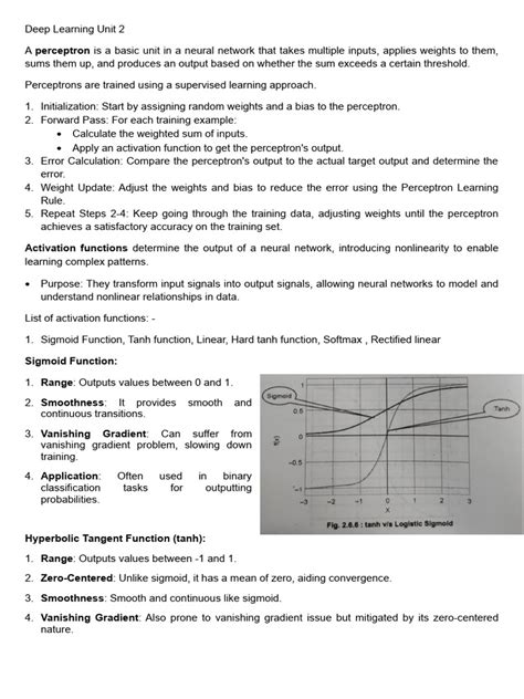 deep learning unit 2 pdf artificial neural network deep learning