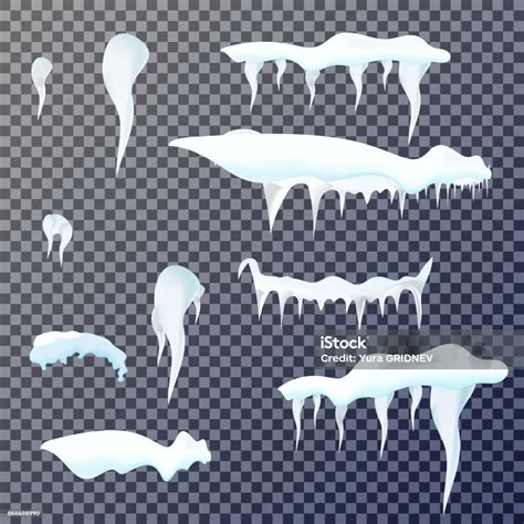 눈 차가워요 투명 한 배경에 고립의 집합입니다 벡터 일러스트 레이 션 0명에 대한 스톡 벡터 아트 및 기타 이미지 0명 3차원 형태 개념 Istock