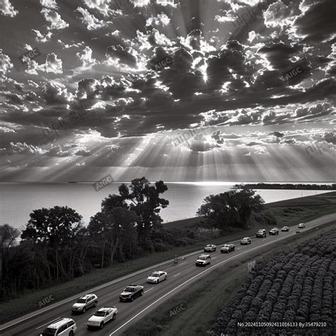 Ai创作图汽车创意景观 葛天大道 高速风景画 如画般的彩云道路 光芒大道 世界公路奇观 汽车景观 彩云下的公路 光芒照大地 阳光路 公路阳光 汽车大路 云端上的高速 光芒照耀大地 日出高速公路