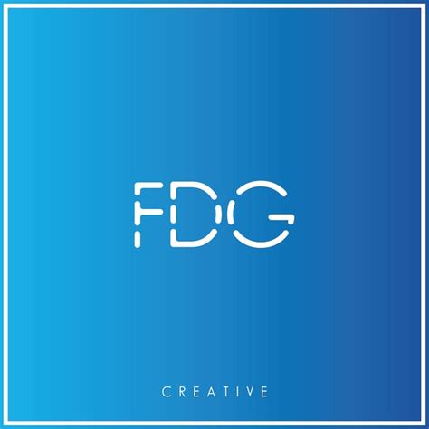 Premium Vector Fdg Premium Vector Latter Logo Design Creative Logo Vector Illustration Minimal