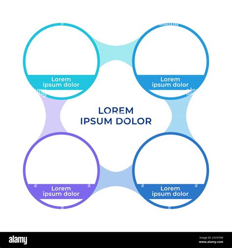 Continuous Workflow Infographic Circles Flowchart Stock Vector Image And Art Alamy