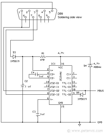 M Bus Serial Cable Circuit
