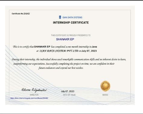 Shankar Ep On Linkedin I Have Learned A Lot From Java Internship At Isan Data System Pvt Ltd Im