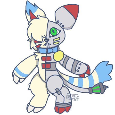 Digimon Cable Cyborg Digimon Creature Green Eyes Maquinamon