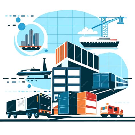 Premium Vector A Graphic That Depicts The Process Of Importing And Exporting Data To Common