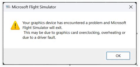 Warning Your Graphics Device Has Encountered A Problem Install