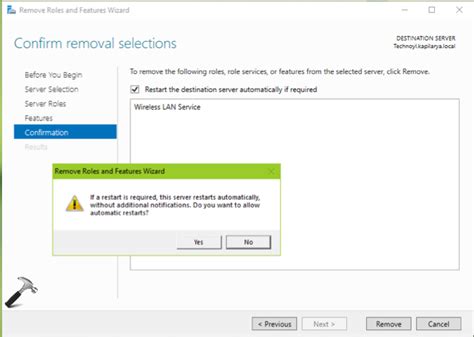 Removing Roles And Features In Windows Server 2019