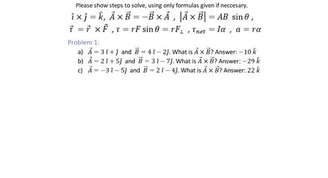 Solved Please Show Steps To Solve Using Only Formulas Given
