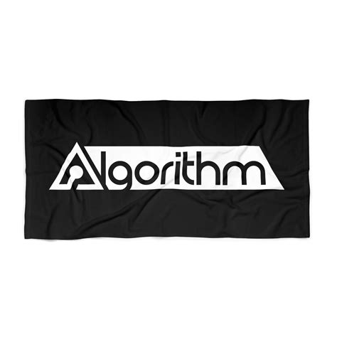 Algorithm Logo Beach Towel Algorithm Surfboards