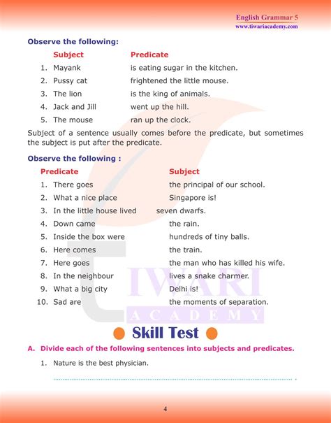 English Grammar Exercises For Class 5 Cbse Beginner Gap Filling