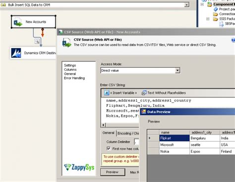 Load Data Into Dynamics Crm Using Ssis Insert Upsert Delete Update Zappysys Blog
