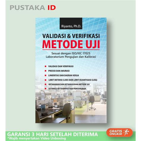 Jual Buku Validasi Dan Verifikasi Metode Uji Shopee Indonesia