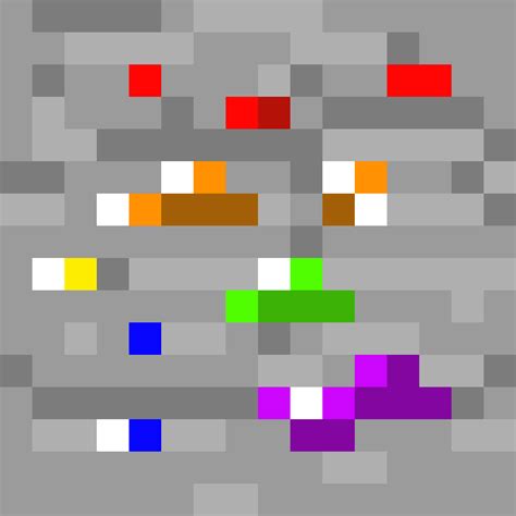 Pixilart Rainbow God Ore Block By Cooldude7