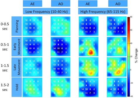 Spatiotemporal Distribution Of The Low And High Frequency Band Across Download Scientific
