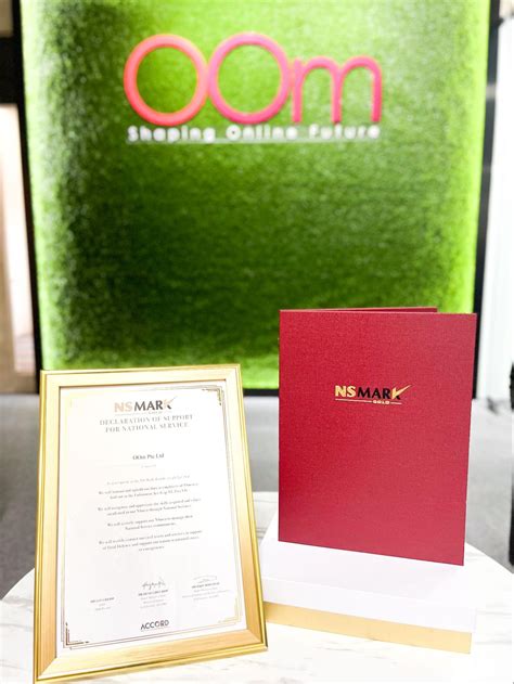 Oom Honoured With The Prestigious Ns Mark Gold Certification Oom