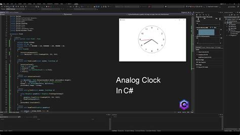 Making A Clock In A Program Under Windows With C Analog Clock With C