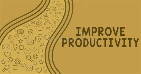Text Caption Presenting Improve Productivity Word Written On Enhance
