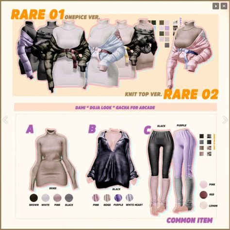 Second Life Marketplace Dami Doja Look B Black Maitreya Box