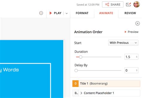 Apply An Animation Effect