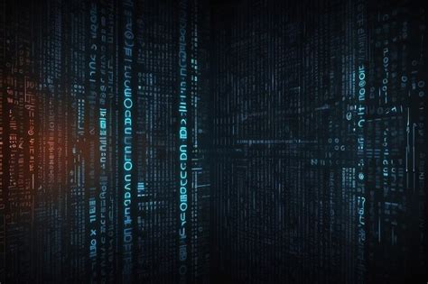premium photo binary code background digital abstract technology