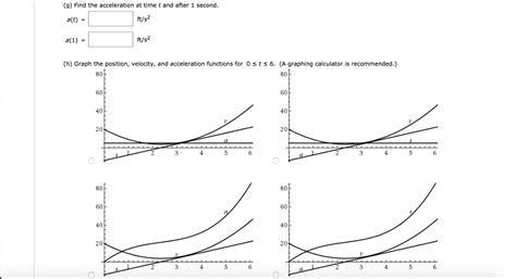 G Find The Acceleration At Time T And After Chegg