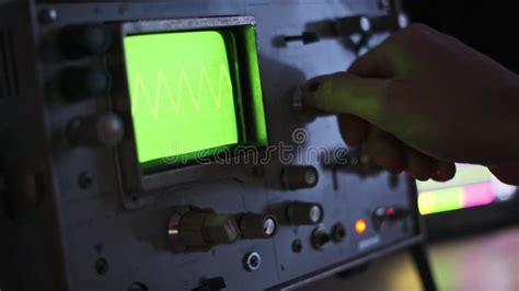 Vintage Oscilloscope Measures Signal Stock Footage Video Of Equipment Detail 318456140