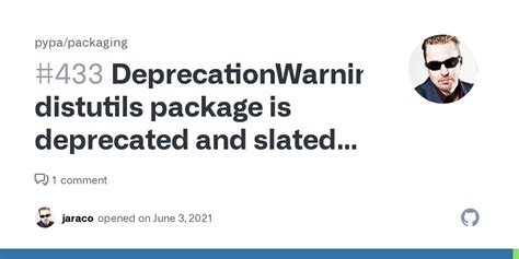 Deprecationwarning Distutils Package Is Deprecated And Slated For