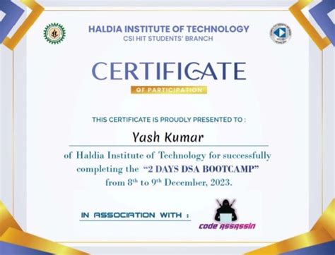 Yash Kumar On Linkedin Csi Codeassassin Datastructure Algorithms Bootcamps Csi