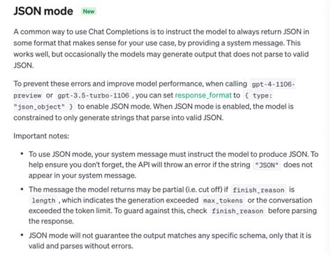 Openai Devdayで発表されたjson形式で返すことが保証される「jsonモード」を、aws Lambdaを利用して試してみた