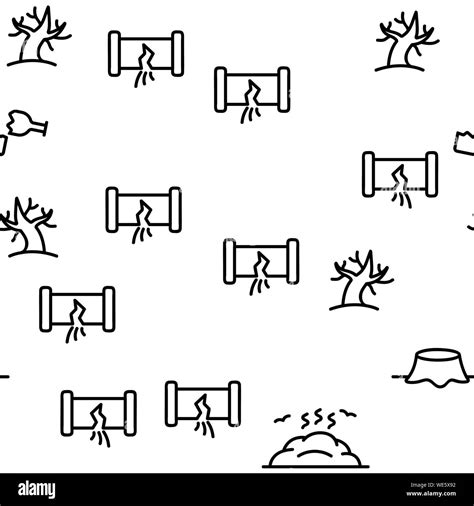 Pollution Of Environment Vector Seamless Pattern Stock Vector Image