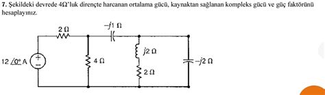 SOLVED Calculate the average power spent in 4Î chess the complex power supplied from the