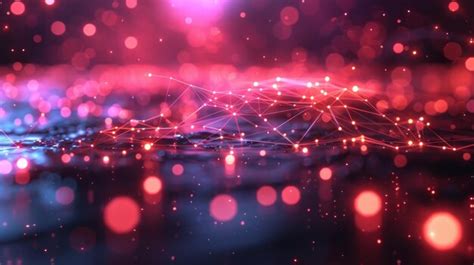 Abstract Network Nodes Visualizations Of Network Nodes And Connections In 3d Premium Ai