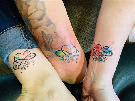 Matching Sister Infinity Tattoos