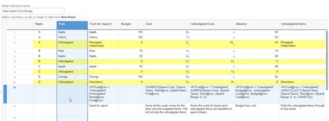 Grid That Sums By Sub Categories Smartsheet Community