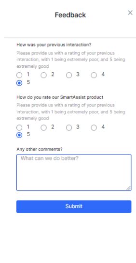Adding Multiple Csat Questions In Smart Assist Knowledge Articles Koreai Bot Developers
